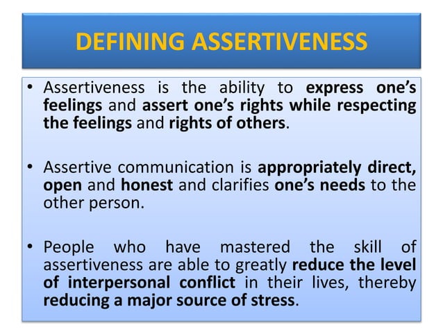 Assertiveness Skills | PPT
