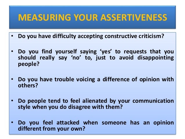 Assertiveness Skills
