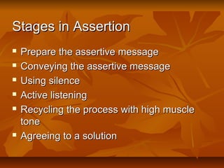 Assertiveness training | PPT