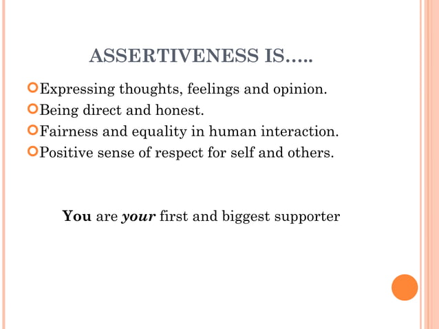 Assertiveness training smitha | PPT