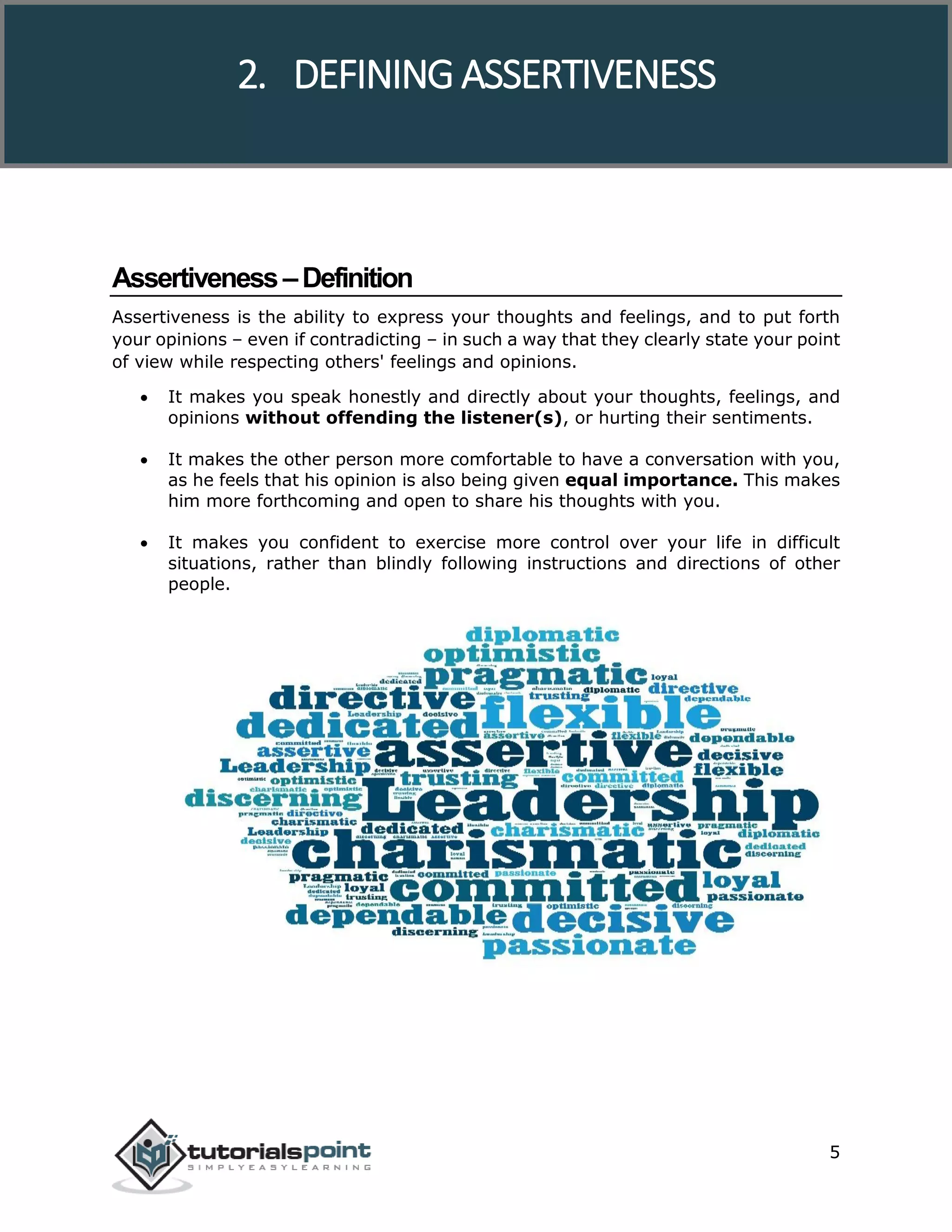 Assertiveness tutorial | PDF