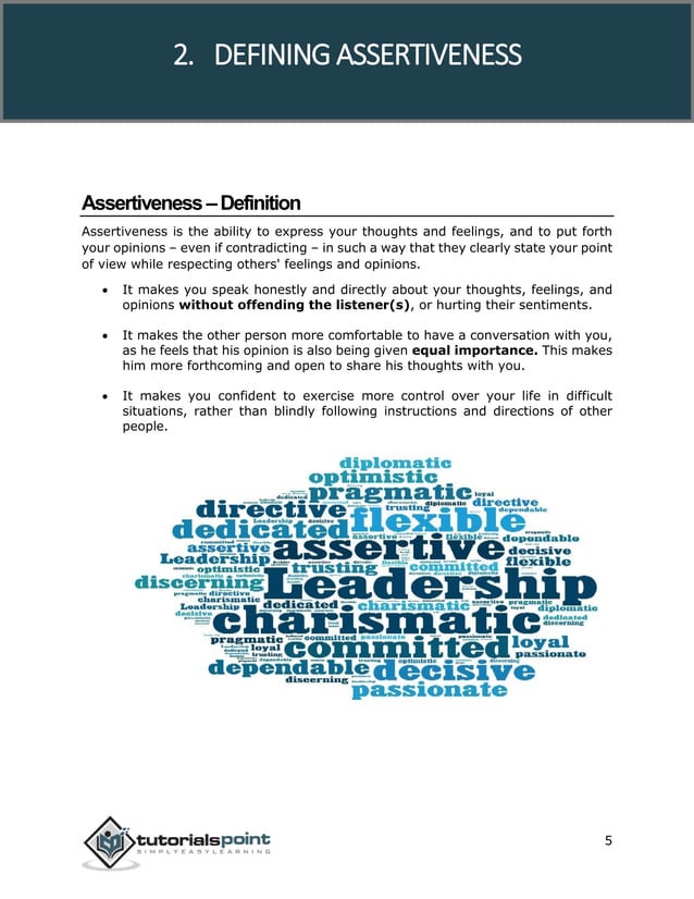Assertiveness tutorial | PDF