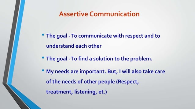 Assertive Communication Skill and how to be assertive | PPTX