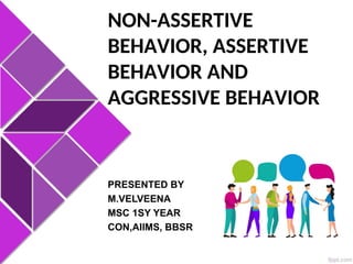 assertive non assertive agressive behaviour by VELVEENA | PPT