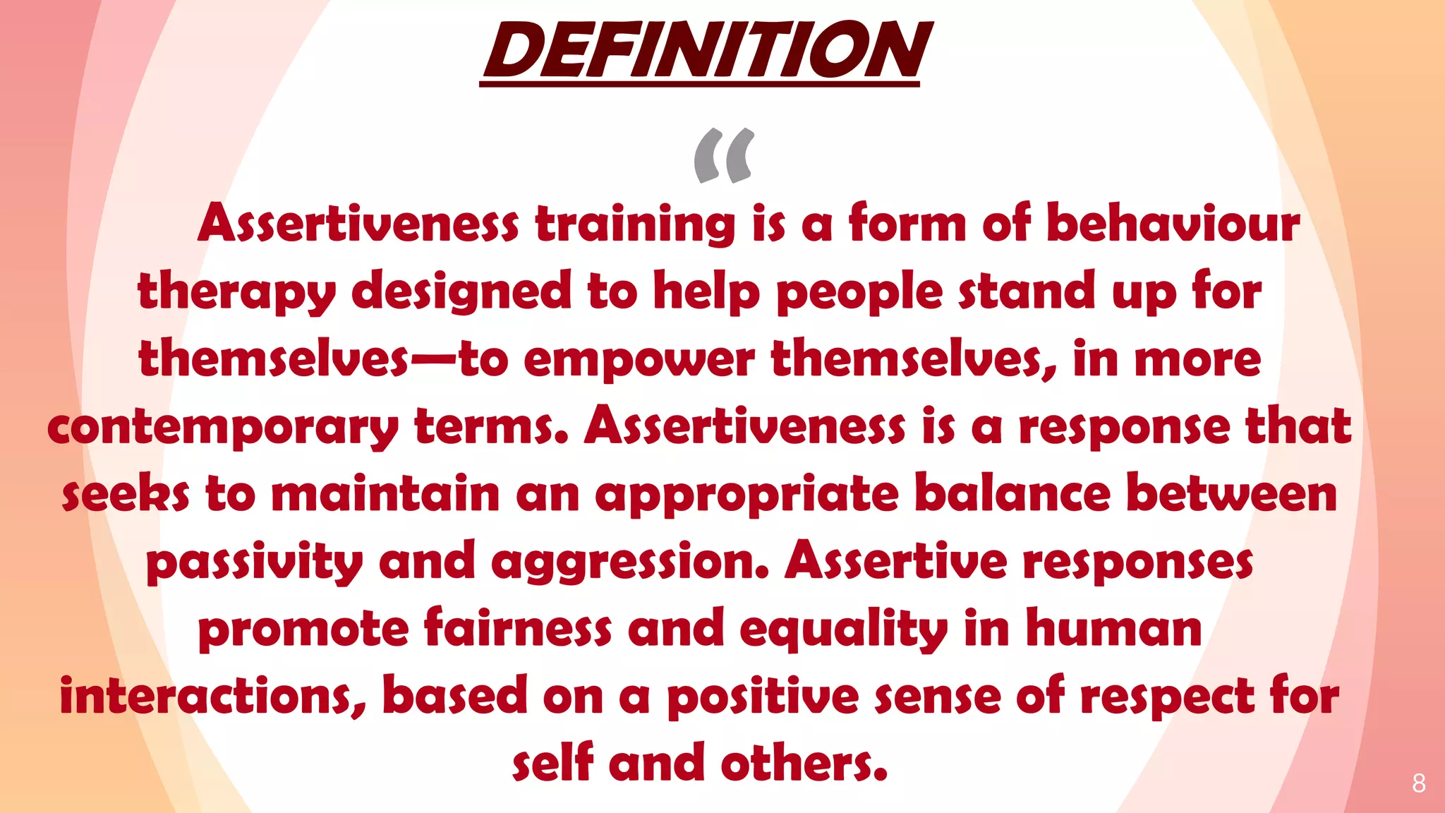 Assertive training - BOO | PPTX