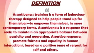 Assertive training - BOO | PPTX