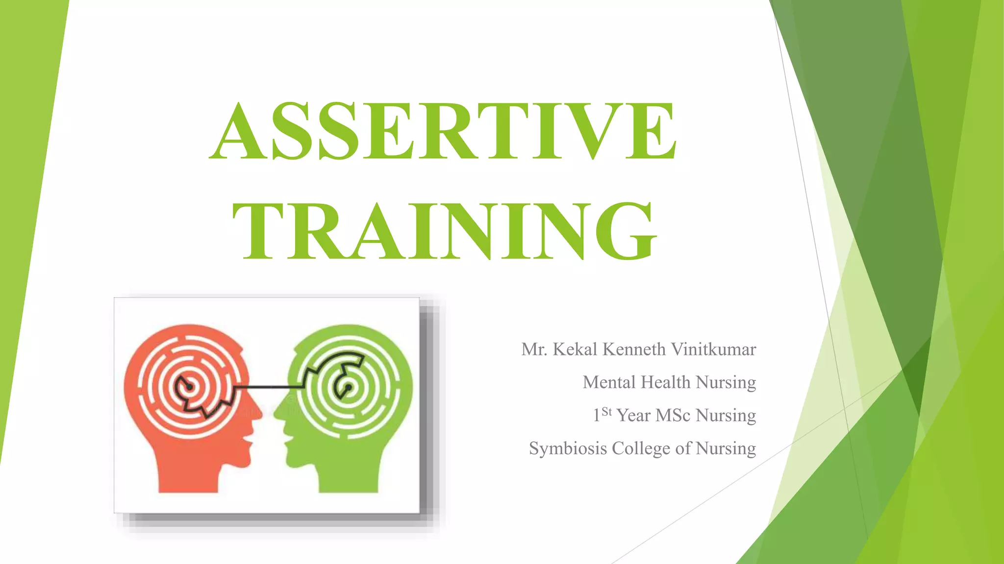 Assertive training | PPTX