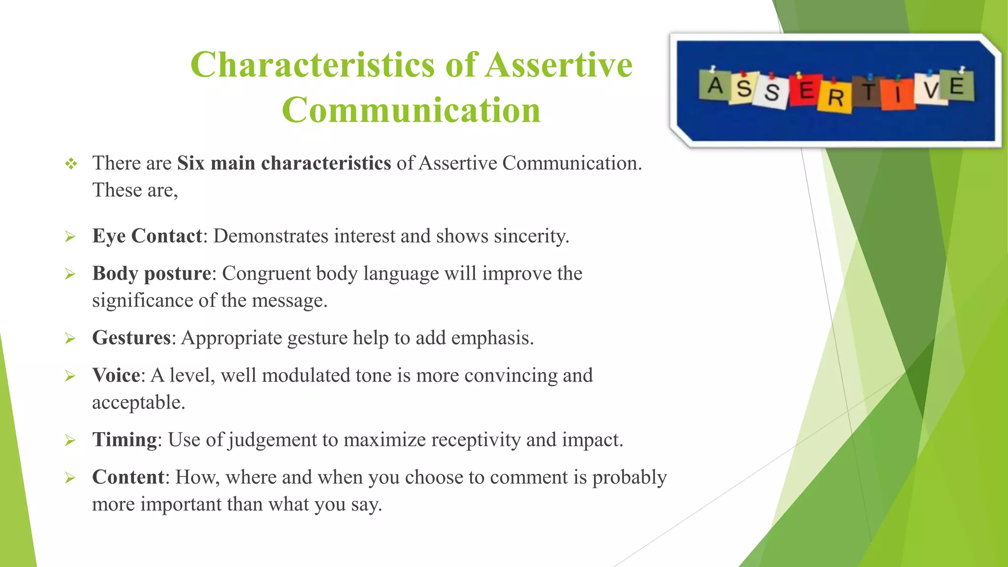 Assertive training | PPTX