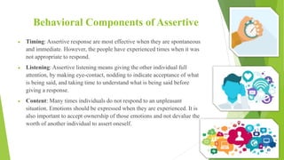 Assertive training | PPTX