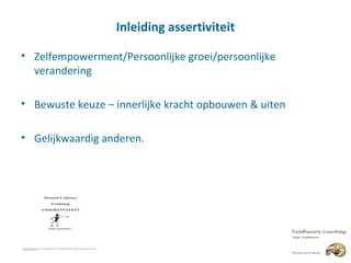 Assertiviteit | PPT