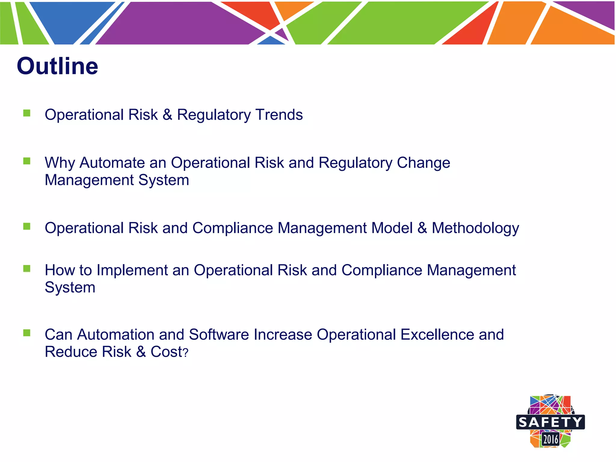 ASSE Safety 2016: Ed Sattar Speaks about Operational Risk and ...