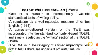 Assesing in writing | PPTX