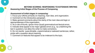 Assesing in writing | PPTX
