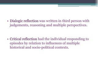 Assessing reflective thinking | PPT