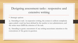 Assesing writing | PPTX | Freelance Writing | Content Production