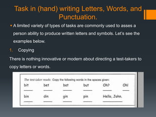 langauge Testing - Assesing writing | PPTX