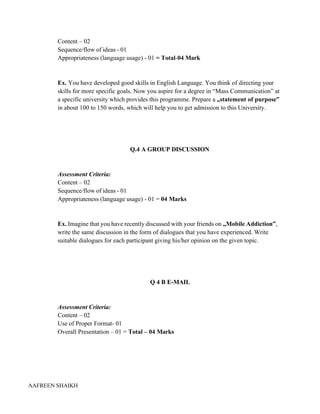 assesment-12th BY AAFREEN SHAIKH.pdf HSC assesment | PDF