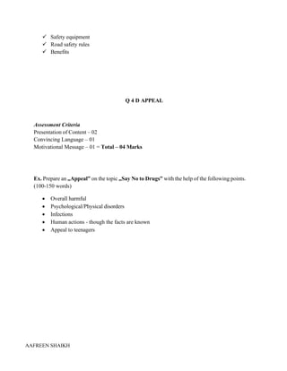 assesment-12th BY AAFREEN SHAIKH.pdf HSC assesment | PDF
