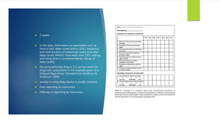 Assesment and management of insomnia | PPTX