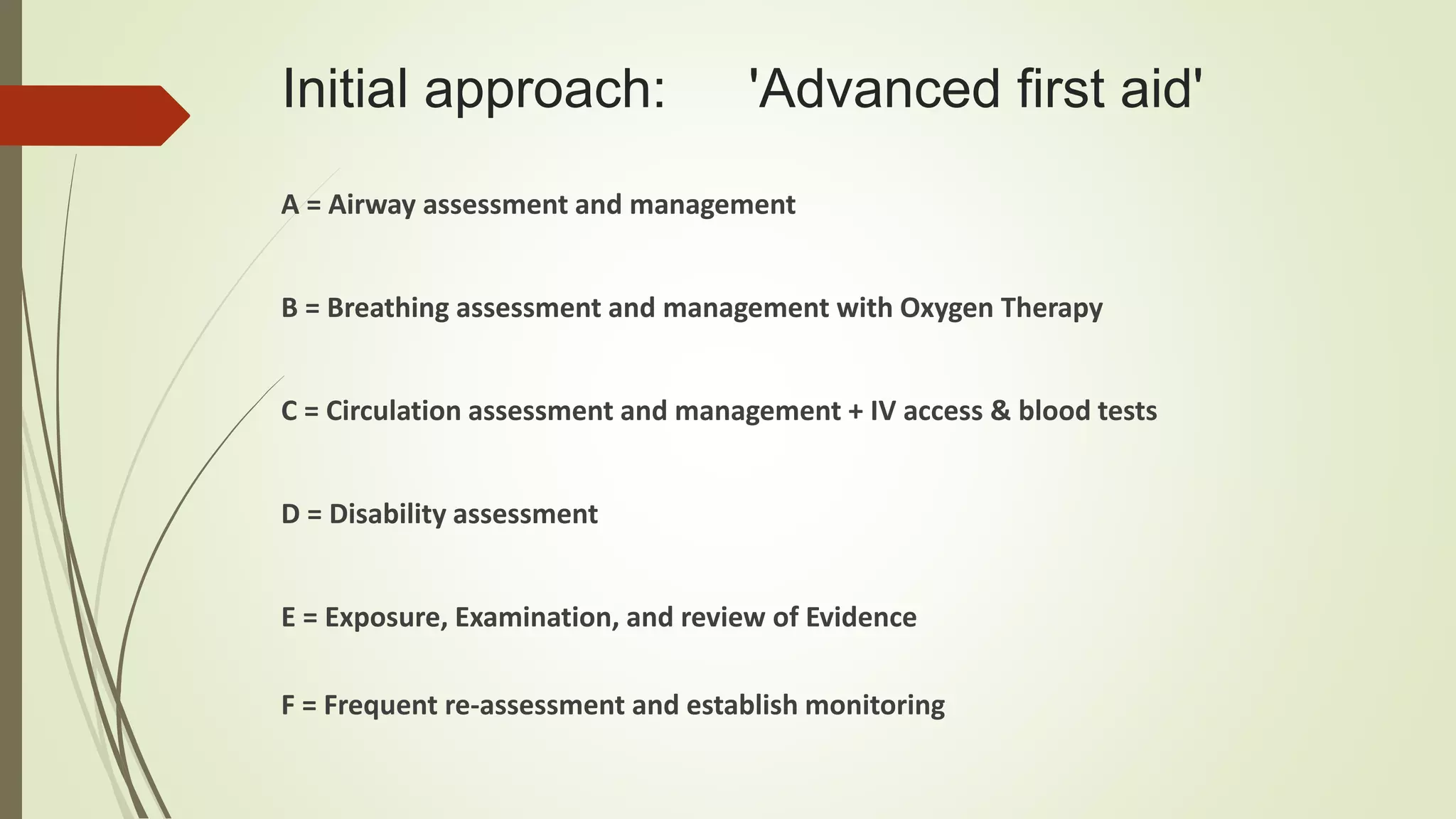 Assesment and treatment of acutely ill adult | PPTX