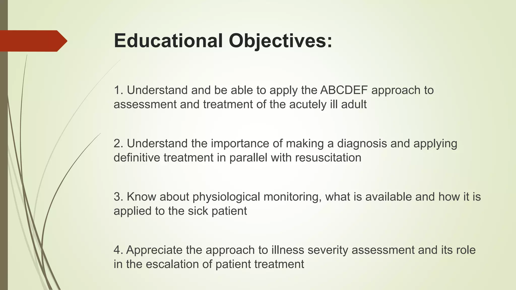 Assesment and treatment of acutely ill adult | PPTX