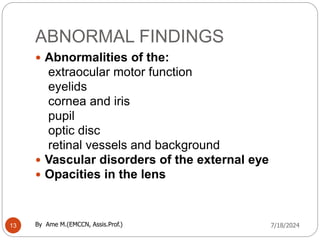 Physical Assessment of the Head, Eyes, Ears, Nose, and Throat | PPT