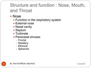Physical Assessment of the Head, Eyes, Ears, Nose, and Throat | PPT