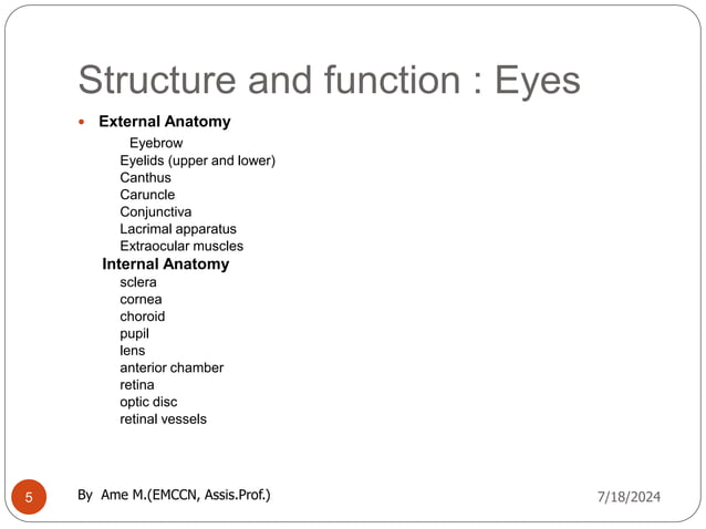 Physical Assessment Of The Head Eyes Ears Nose And Throat Ppt