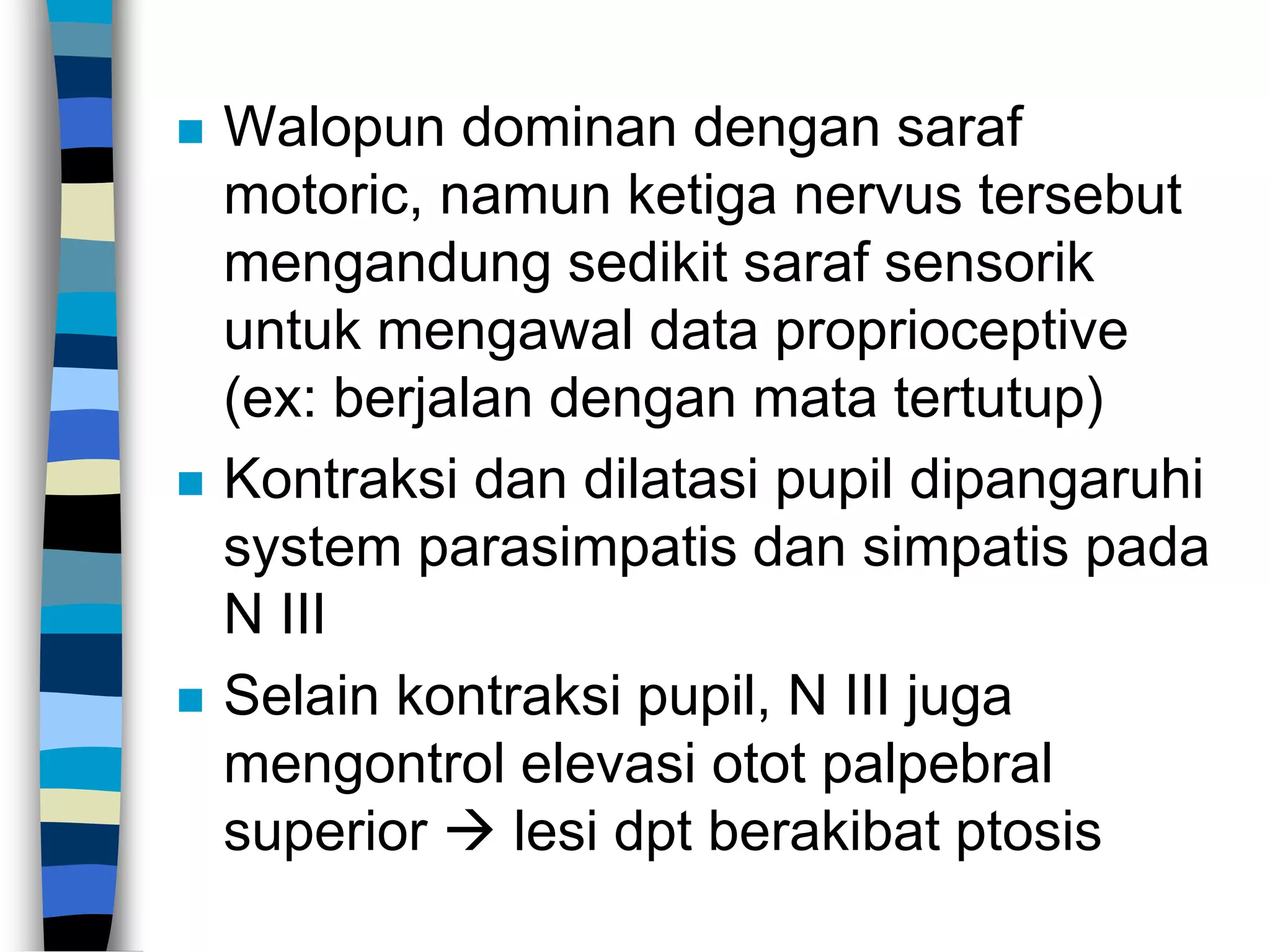Assesment, interpretation n management of cranial nerve dysfunction | PPTX