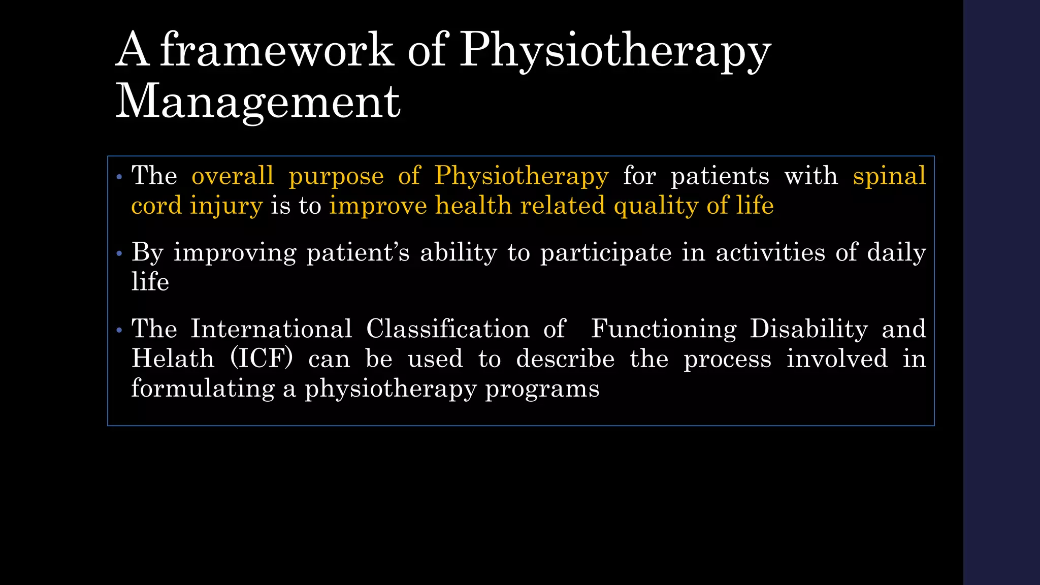 Assesment & intervention following sci | PPTX