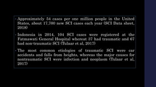 Assesment & intervention following sci | PPTX