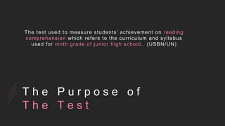 Assesment in tesol | PPTX