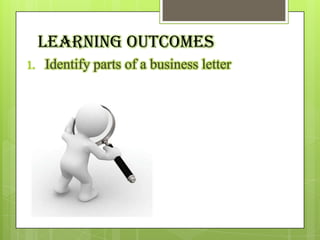 Assesment lesson outcomes (Business Letter) | PPT