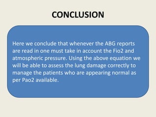 ABG ANALYSIS | PPTX