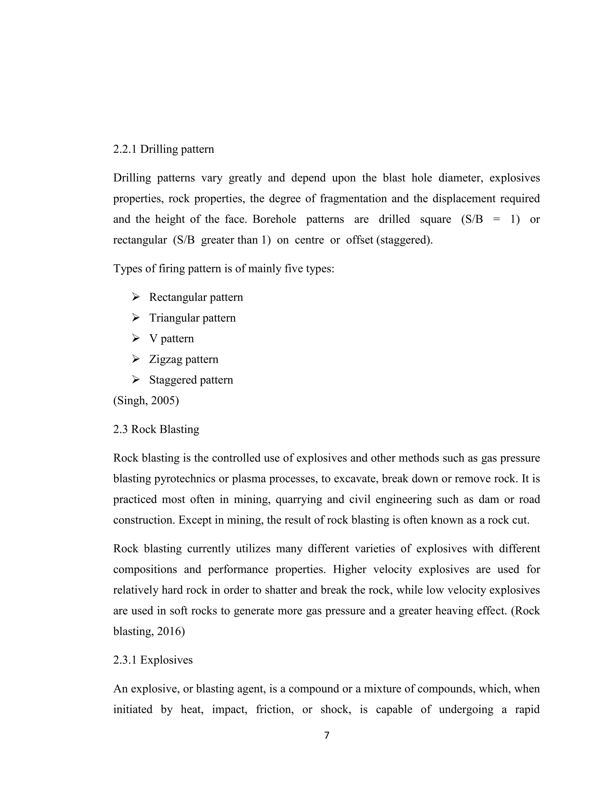 Assesment of drilling and blasting parameters tominimise toes problem | PDF