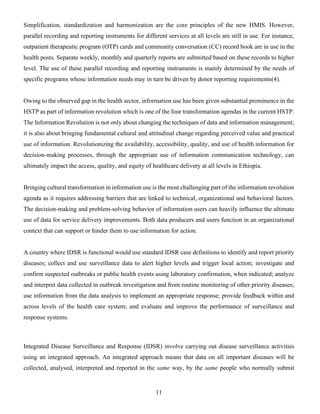 Assessment of his implementation in south west shoa, oromia, ethiopia ...