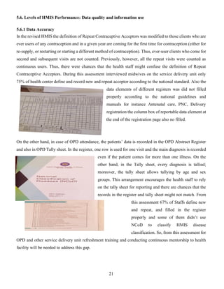 Assessment of his implementation in south west shoa, oromia, ethiopia ...