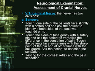 Assesment of neurological system | PPT
