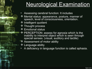 Cerebral Function Assessment