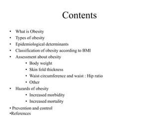 Assesment of obesity | PPTX