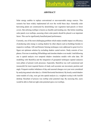 ASSESMENT OF SOLAR POTENTIAL ROOFTOPS USING GIS AND REMOTE SENSING ...