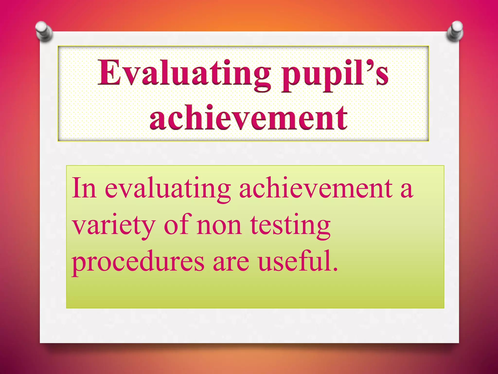 Areas of evaluation And evaluative devices | PPTX