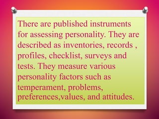 Areas of evaluation And evaluative devices | PPTX
