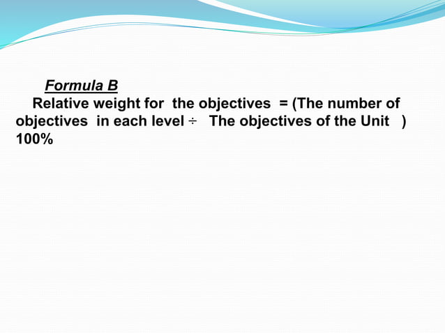 Table Of Specification Pptx Standardized Testing Educational Assessment
