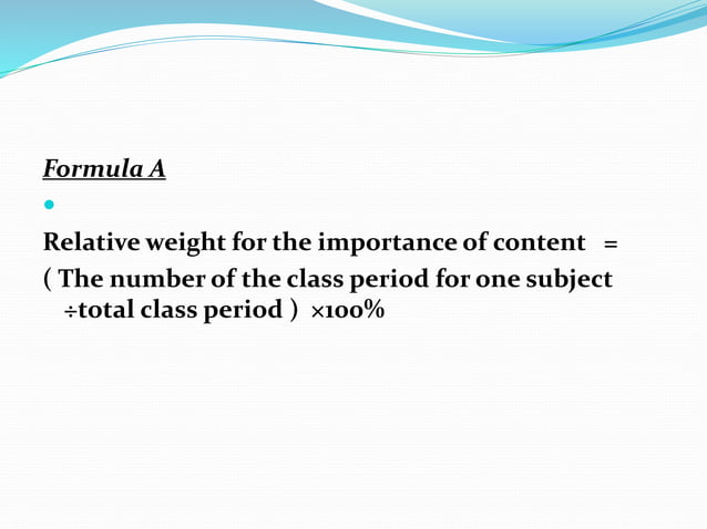 Table Of Specification Pptx Standardized Testing Educational Assessment