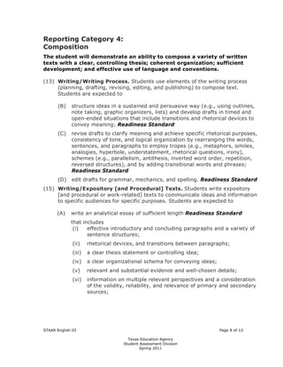 Assess curr englishiii | PDF