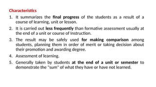 assessment for learning : Basis of Assessment | PPTX