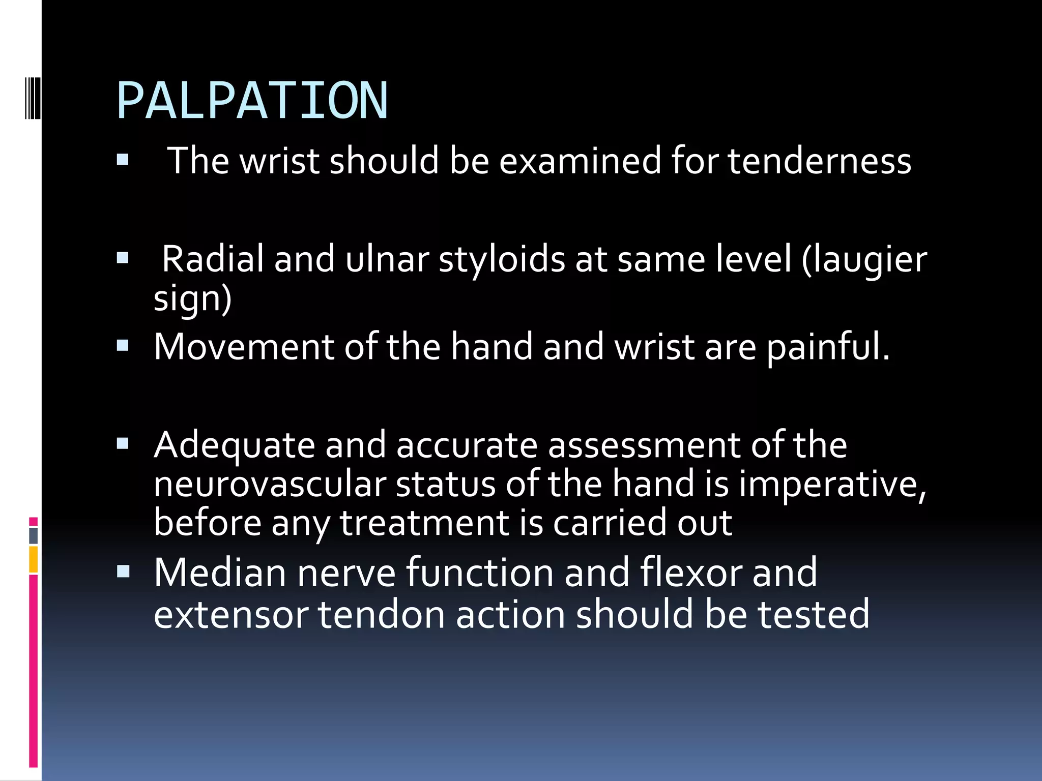 Assessent and radiology of distal end radius fracture | PPTX
