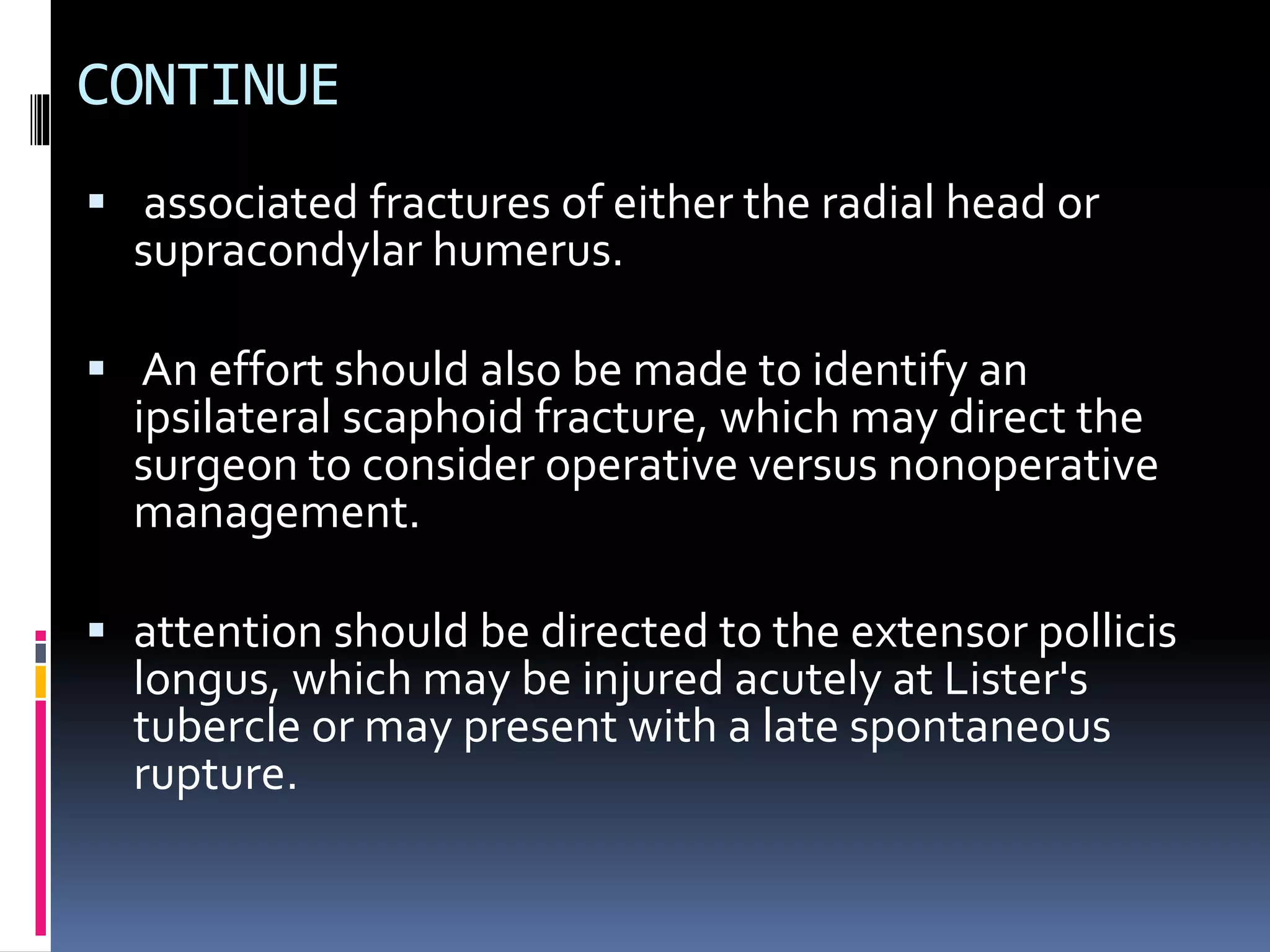 Assessent and radiology of distal end radius fracture | PPTX