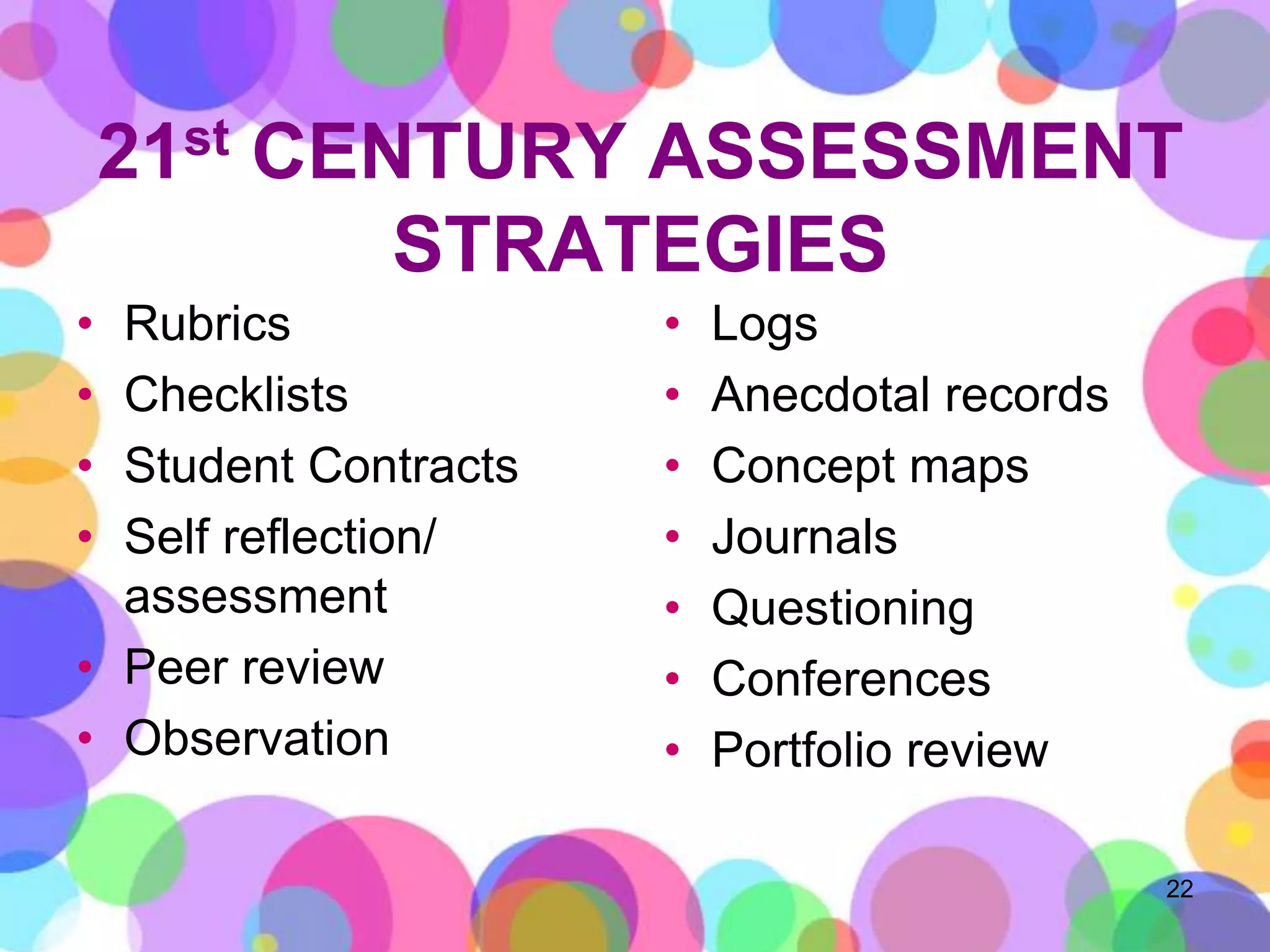 Assessing 21st century skills | PPTX
